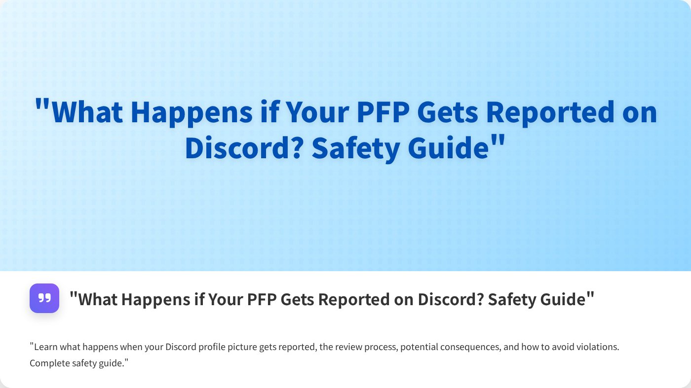 What Happens if Your PFP Gets Reported on Discord? Safety Guide | Free ...