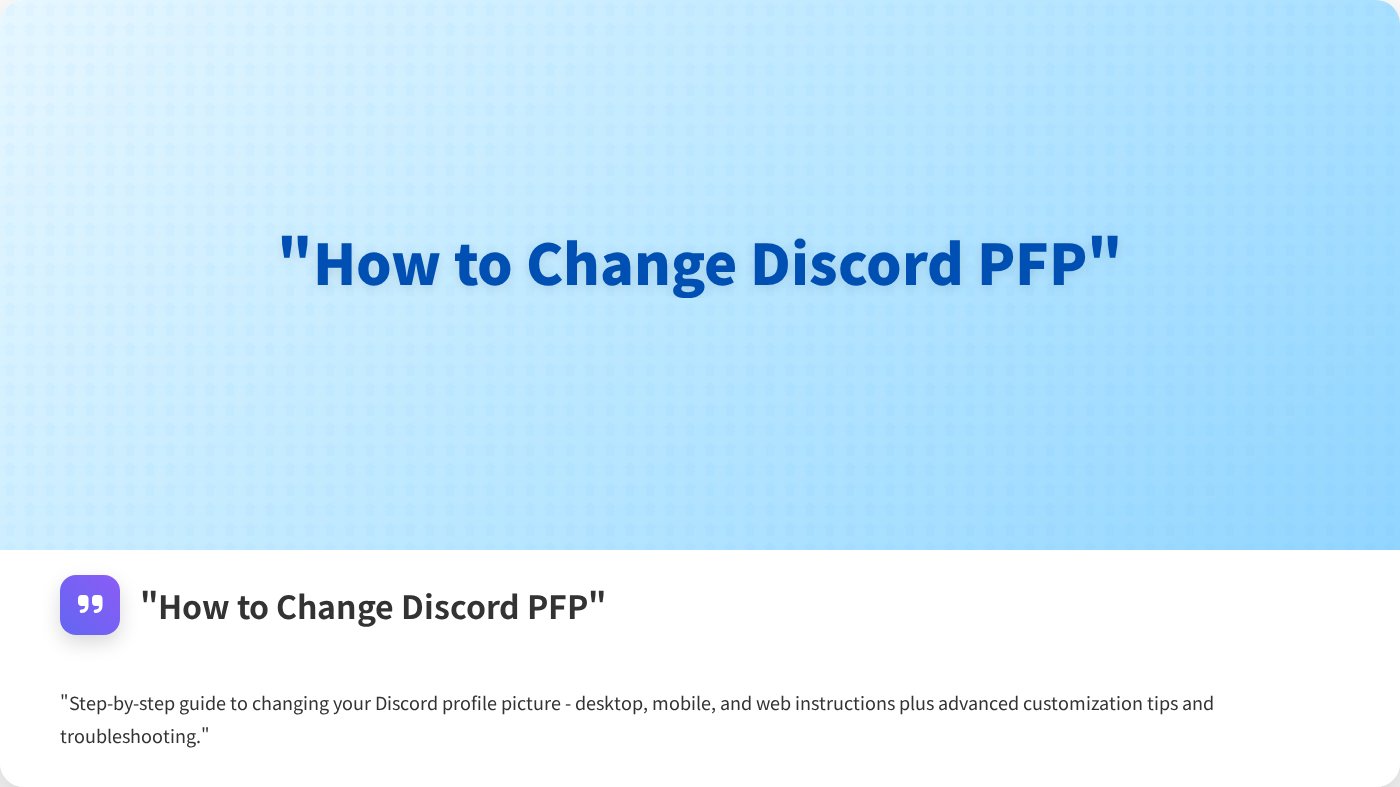 How to Change Discord PFP | Free Profile Picture Generator | CustomPFP ...