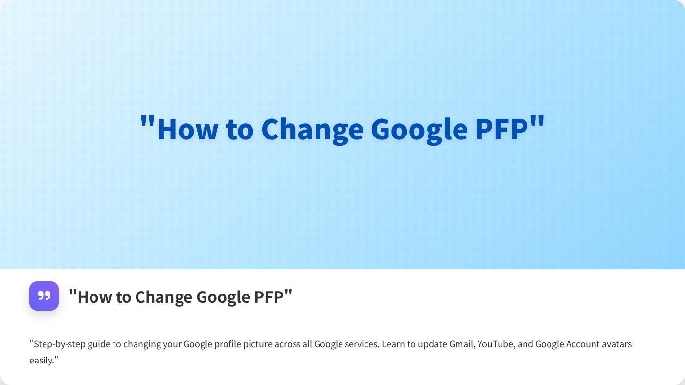 How to Change Google PFP | Free Profile Picture Generator | CustomPFP ...
