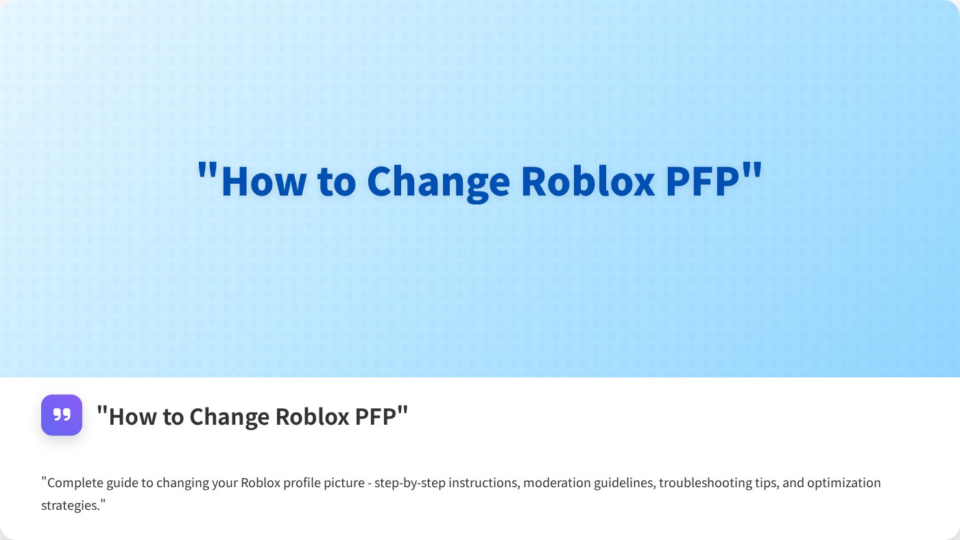 How to Change Roblox PFP | Free Profile Picture Generator | CustomPFP ...