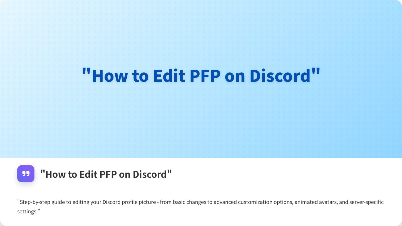 How to Edit PFP on Discord | Free Profile Picture Generator | CustomPFP ...