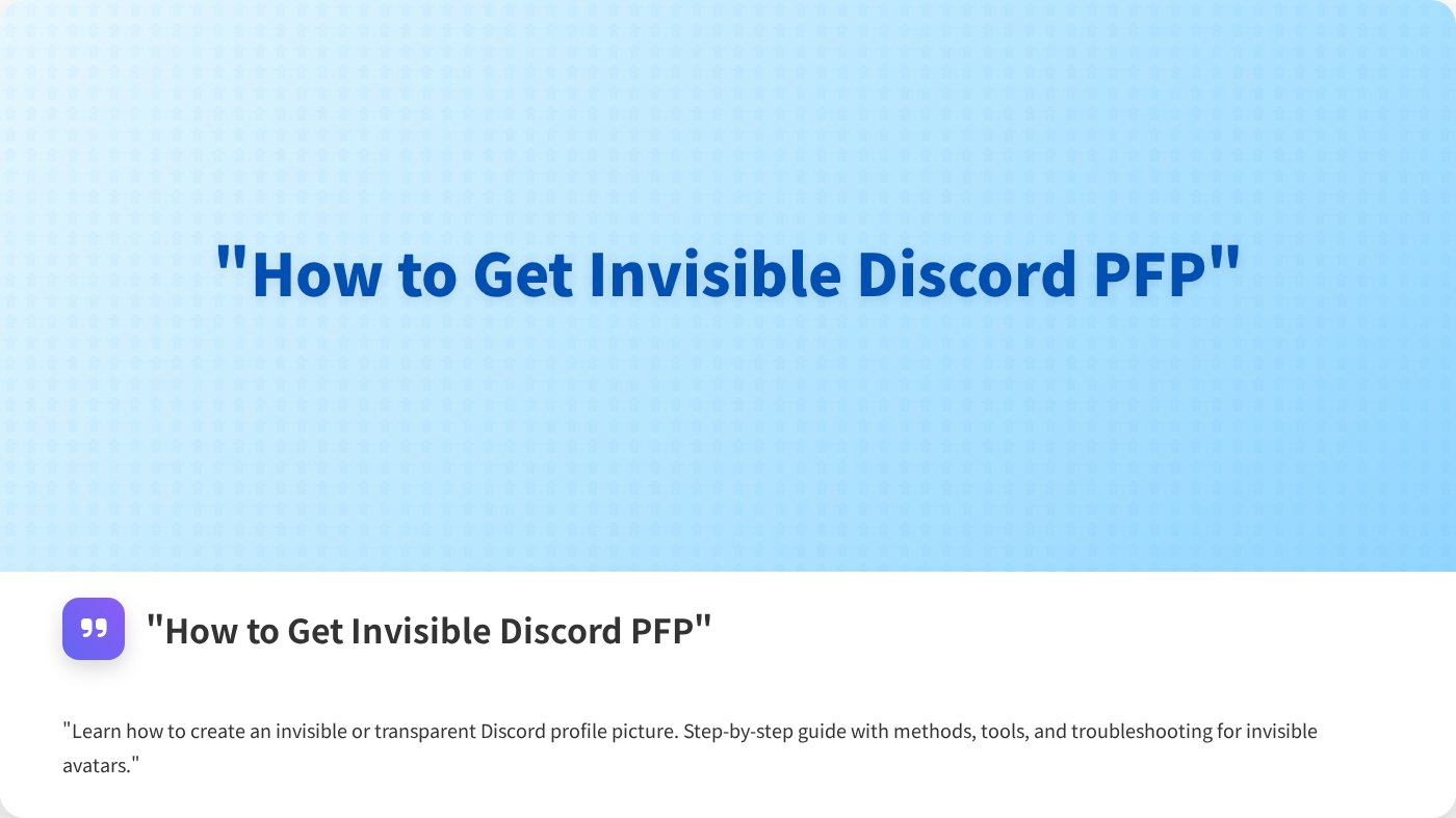 How to Get Invisible Discord PFP | Free Profile Picture Generator ...
