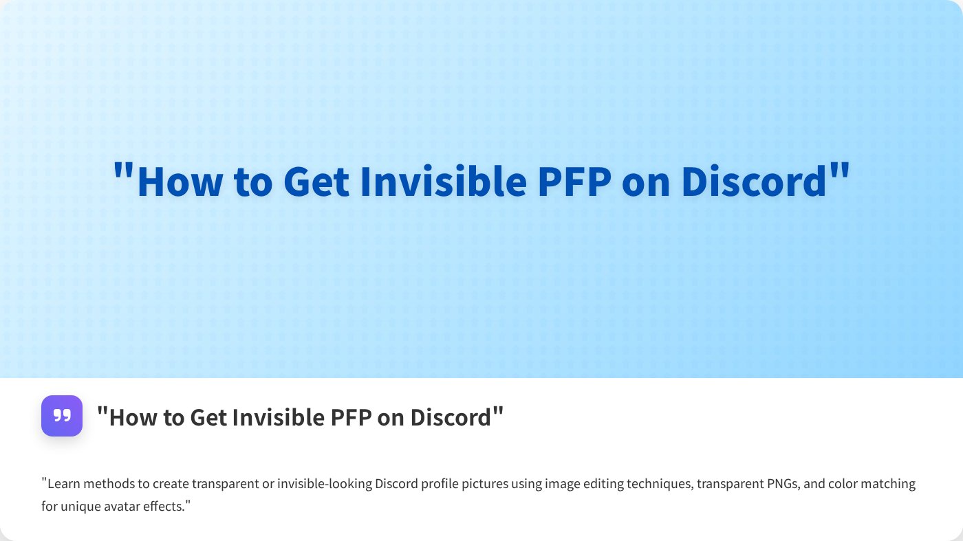 How to Get Invisible PFP on Discord | Free Profile Picture Generator ...