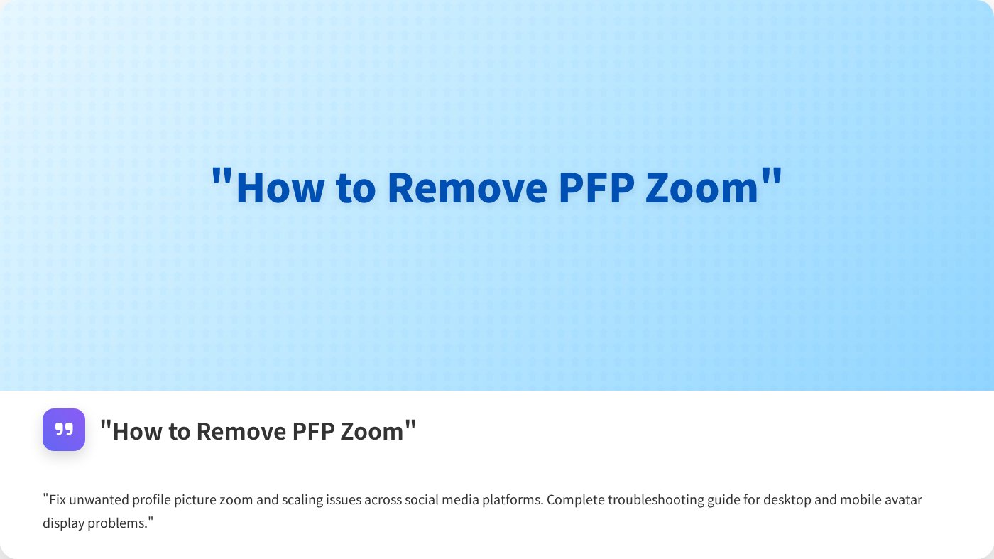 How to Remove PFP Zoom | Free Profile Picture Generator | CustomPFP ...
