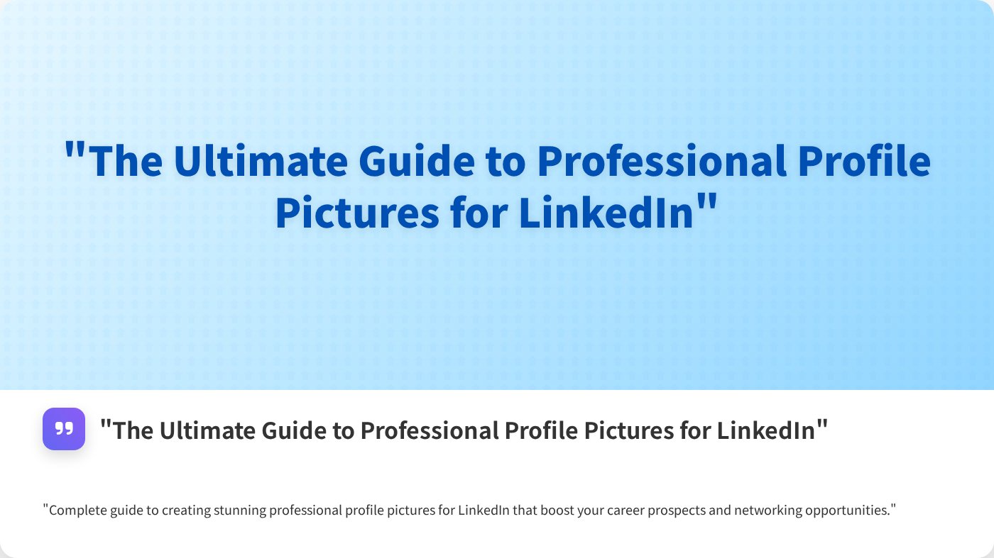 The Ultimate Guide to Professional Profile Pictures for LinkedIn | Free ...