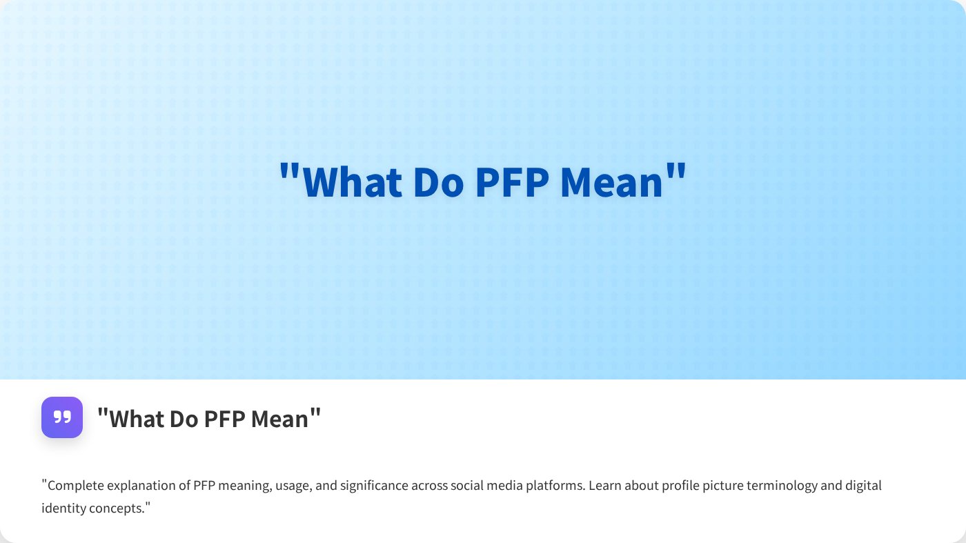 What Do PFP Mean | Free Profile Picture Generator | CustomPFP - Create ...