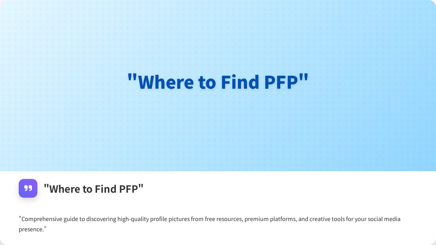 Where to Find PFP | Free Profile Picture Generator | CustomPFP - Create ...